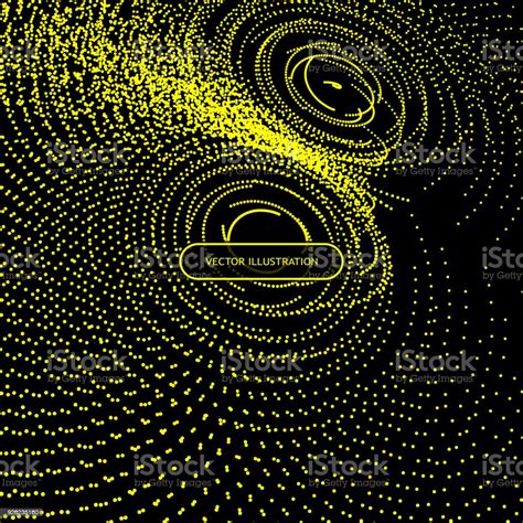 입자 배열입니다 추상 동적 배경입니다 기술 벡터 일러스트입니다 현대 패턴에서에서 만든입니다 3차원 형태에 대한 스톡 벡터 아트 및 기타 이미지 Istock