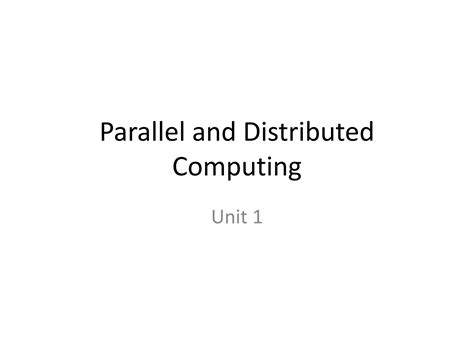 parallel computing ppt