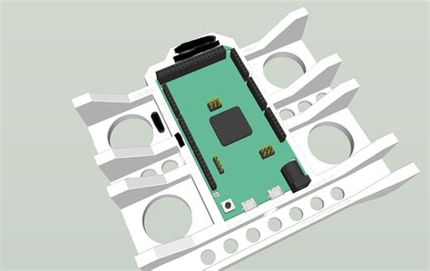 Arduino Due Mounting Template For D Printing Sketchup Model Due Arduino Forum