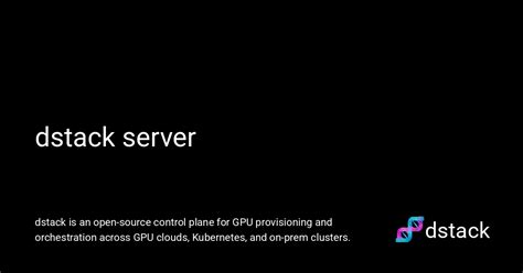 Dstack Server Dstack
