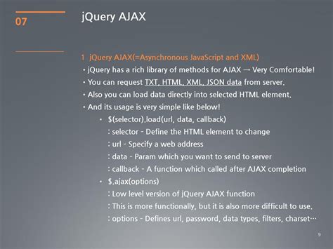 jquery basics 소속 작성자 이 문서는 나눔글꼴로 작성되었습니다 설치하기 ppt download