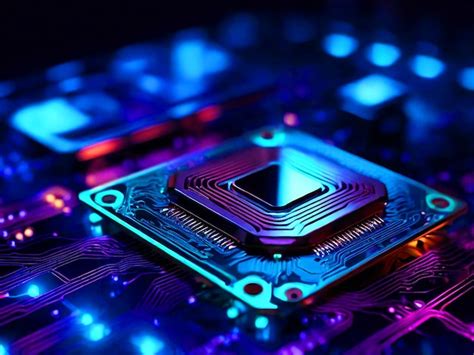 Premium Photo Concept Cpu Microchip For Ai And Data Network Closeup