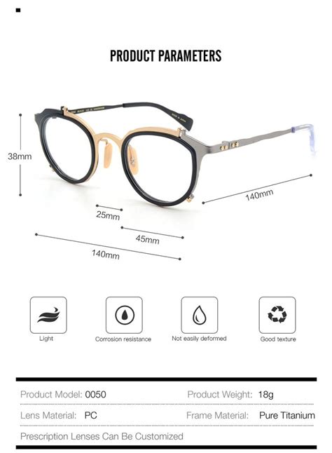 Muzz Mens Full Rim Round Hand Crafted Titanium Acetate Frame