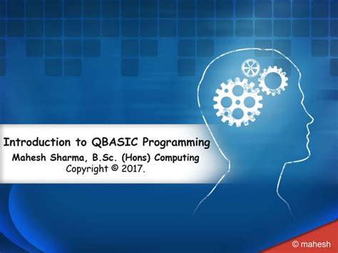 introduction to qbasic programming and basics pptx