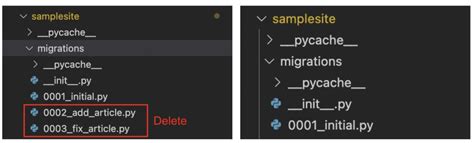 Django のマイグレーションをロールバックする手順