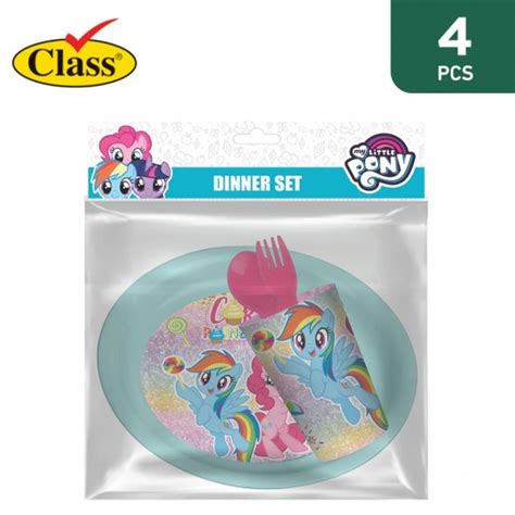 Buy Class Plastic Dinner Mlp Set Set Of 4pieces توصيل
