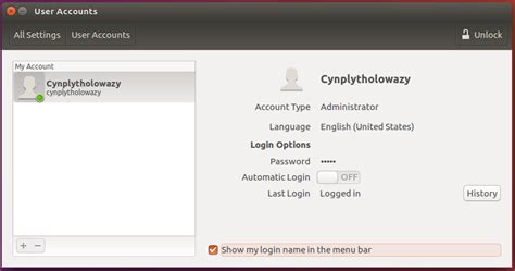 Unity How To Show Username On Top Panel Ubuntu 1604 Lts Ask Ubuntu
