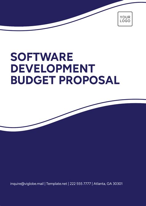 Free Software Development Budget Proposal Template To Edit Online
