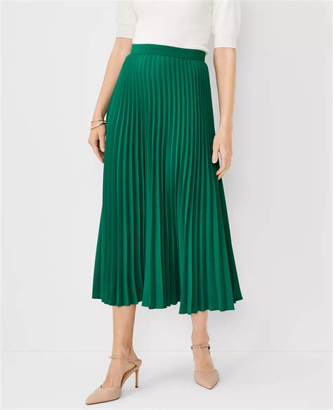 Pleated Midi Skirt