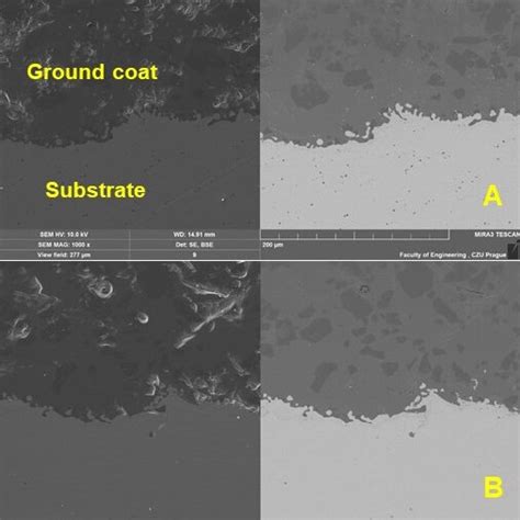 Sem Analysis Of The Cross Section Of The Test Specimen Before Wear The