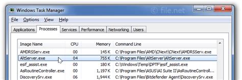 Altserverexe Windows Process What Is It
