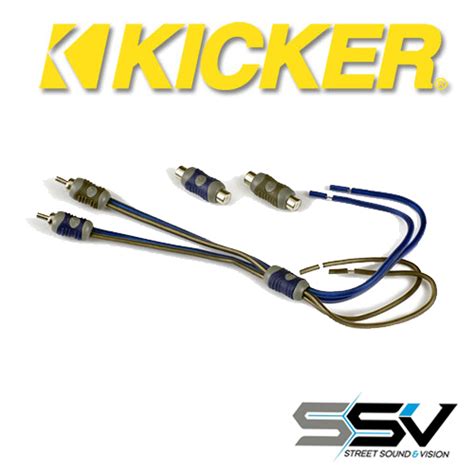 Kicker Kisl 2ch Speaker Rca Converter Street Sound Vision