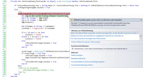 Get Filenotfoundexception Using Radasyncupload Stack Overflow