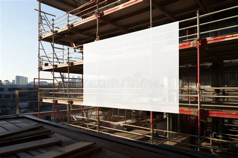 Construction Visualization Scaffold And Building Mock Up For Efficient Project Planning Stock