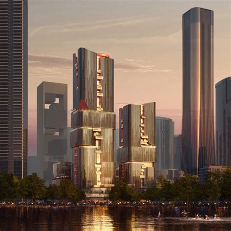 Büro Ole Scheeren Unveils Twisting Tencent Helix Offices For Shenzhen