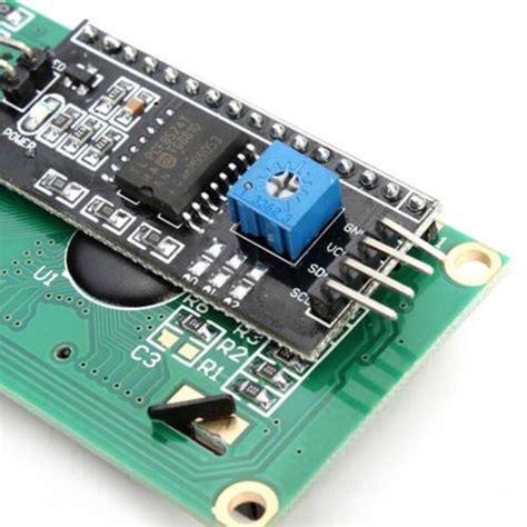 Iic I2c 1602 Blue Backlight Lcd Display Module Blue Pcb Electronics