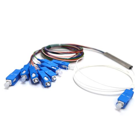Low Insertion Loss SC UPC Fiber Optic PLC Splitter X