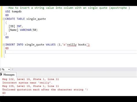 Sql Escape Single Quote How To Avoid Syntax Errors