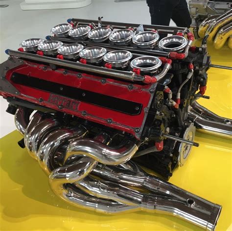 Custom Engine Display At Car Show