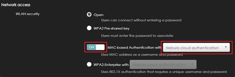 NEBULA MAC Based Authentication With Nebula Cloud Authentication Zyxel Community