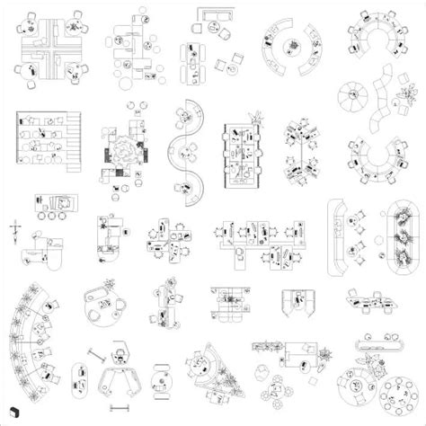 Cad Collaborative Work Space Setups Top View Toffu Co