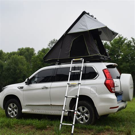 China Large Size 2 3 Person Roof Tent Aluminum Roof Tent Top Hard Shell