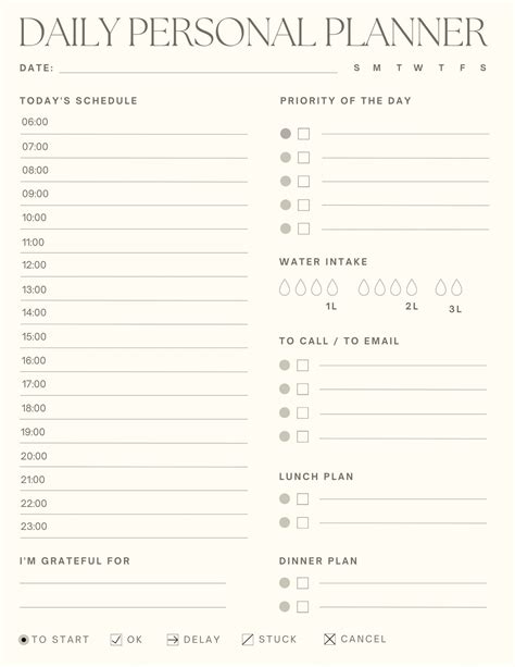 Customizable Free Printable Daily Planner Template Pr Vrogue Co