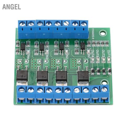 angel pwm โมดูลมอสเฟต 4 ช่อง plc บอร์ดวงจรไดรเวอร์ 3 20v เป็น 3 7 27vdc