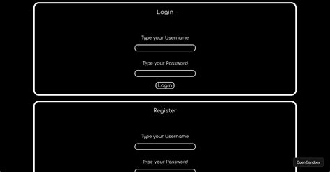 Simple Login Test Codesandbox
