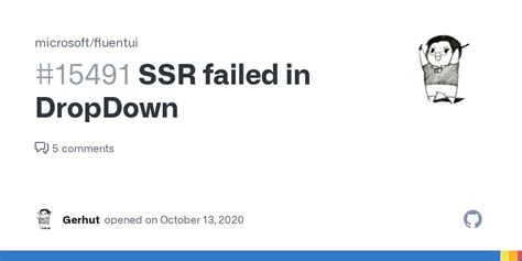 ssr failed in dropdown · issue 15491 · microsoft fluentui · github