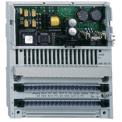 Schneider Electric 170AMM09000 Controller Modicon 4 AI 2 AO 4 DI 2 DO RS