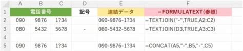 Textjoin 関数 文字列連結で区切り文字挿入するならこれ