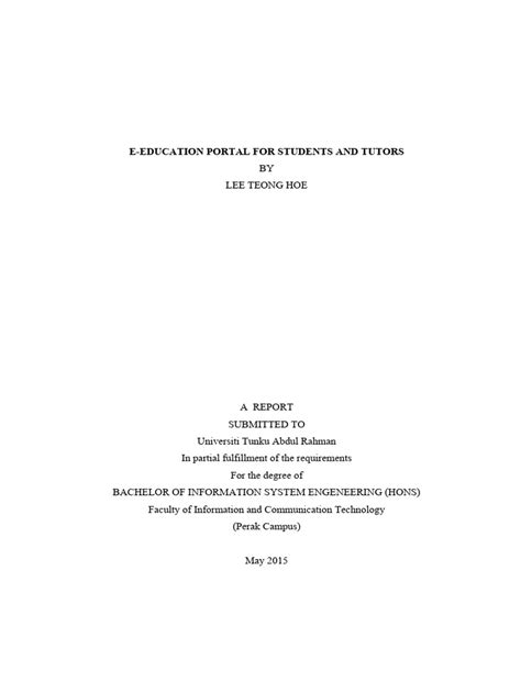 Tutor Management System Project Documentation Pdf World Wide Web
