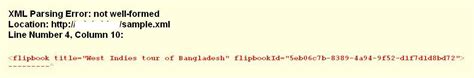 XML Error Not Well Formed Invalid Token At Line Stack Overflow