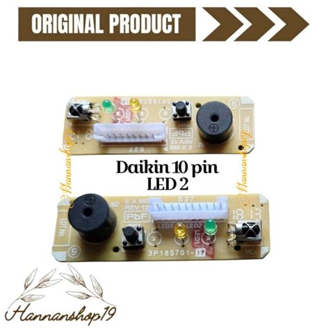 Jual Sensor Pcb Ac Daikin 10 Pin Led 2 Sensor Modul Ac Daikin Soket 10 Pin 2 Led Receiver Ac