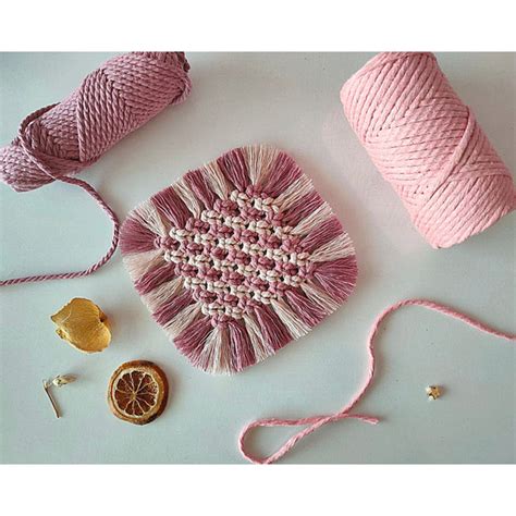 Macrame Coaster Pdf Pattern Macrame Coaster Instructions Inspire Uplift