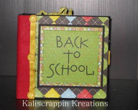 Back To School Mini Scrapbook Album 36 00 Back To School Mini