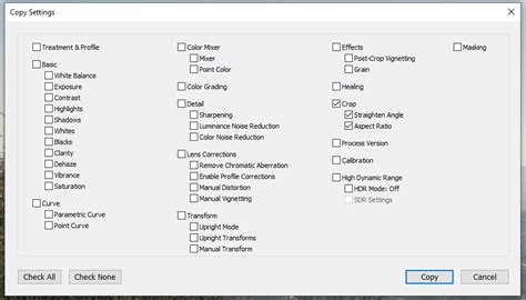 Copying Crop Aspect Ratio From One Image Not Pas Adobe Community