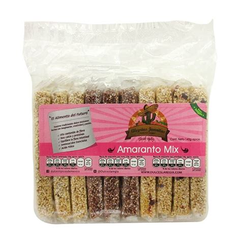 Barras De Amaranto Alegrías Juanitas Mix 10 Pzas Walmart