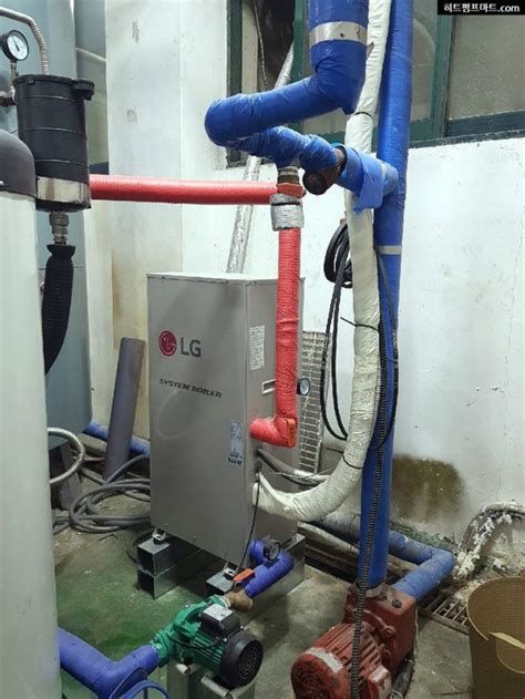 히트펌프 설치사례 모텔 공기열히트펌프보일러