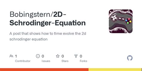 Github Bobingstern 2d Schrodinger Equation A Post That Shows How To