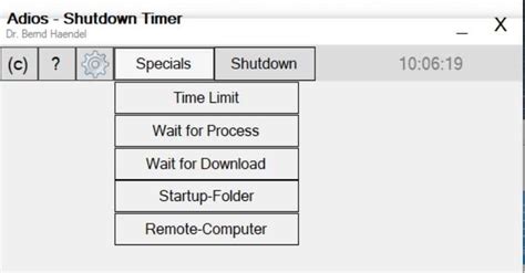 shutdown timer schedule windows shutdown and restart