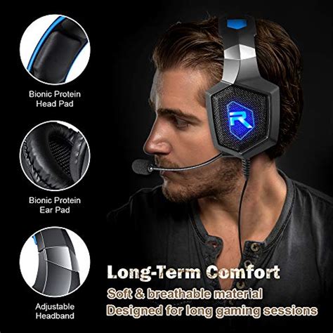 Runmus Gaming Headset Gaming Headphones Works On Ps Xbox One Adapter Needed Pc Gaming