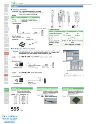 Iai Psel Controller Specsheet PDF