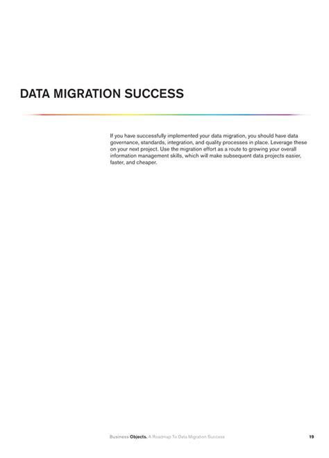 A Roadmap To Data Migration Success Pdf