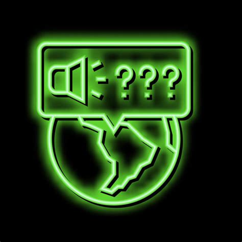 Global Question About Goods Neon Glow Icon Illustration 20596829 Vector