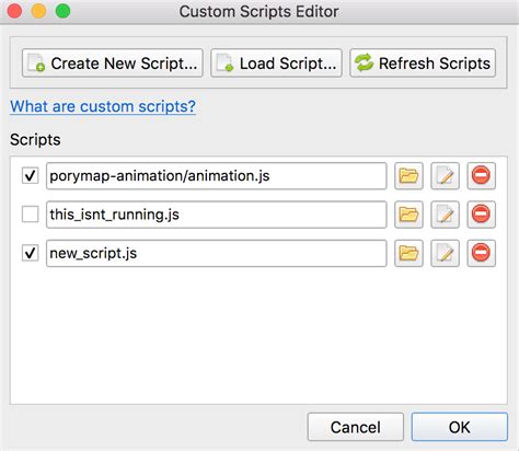 Scripting Capabilities Porymap Documentation