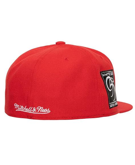 Mitchell And Ness Mens Red Chicago White Sox Bases Loaded Fitted Hat Macys