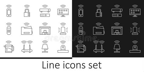 Set Line Smart Security Camera Flasher Siren Wireless Tv Box Receiver Printer Remote Control