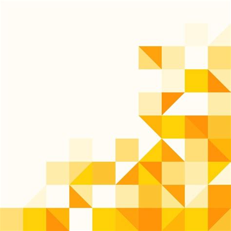 Premium Vector Abstract Geometric Orange And Yellow With Triangle And Square Pattern